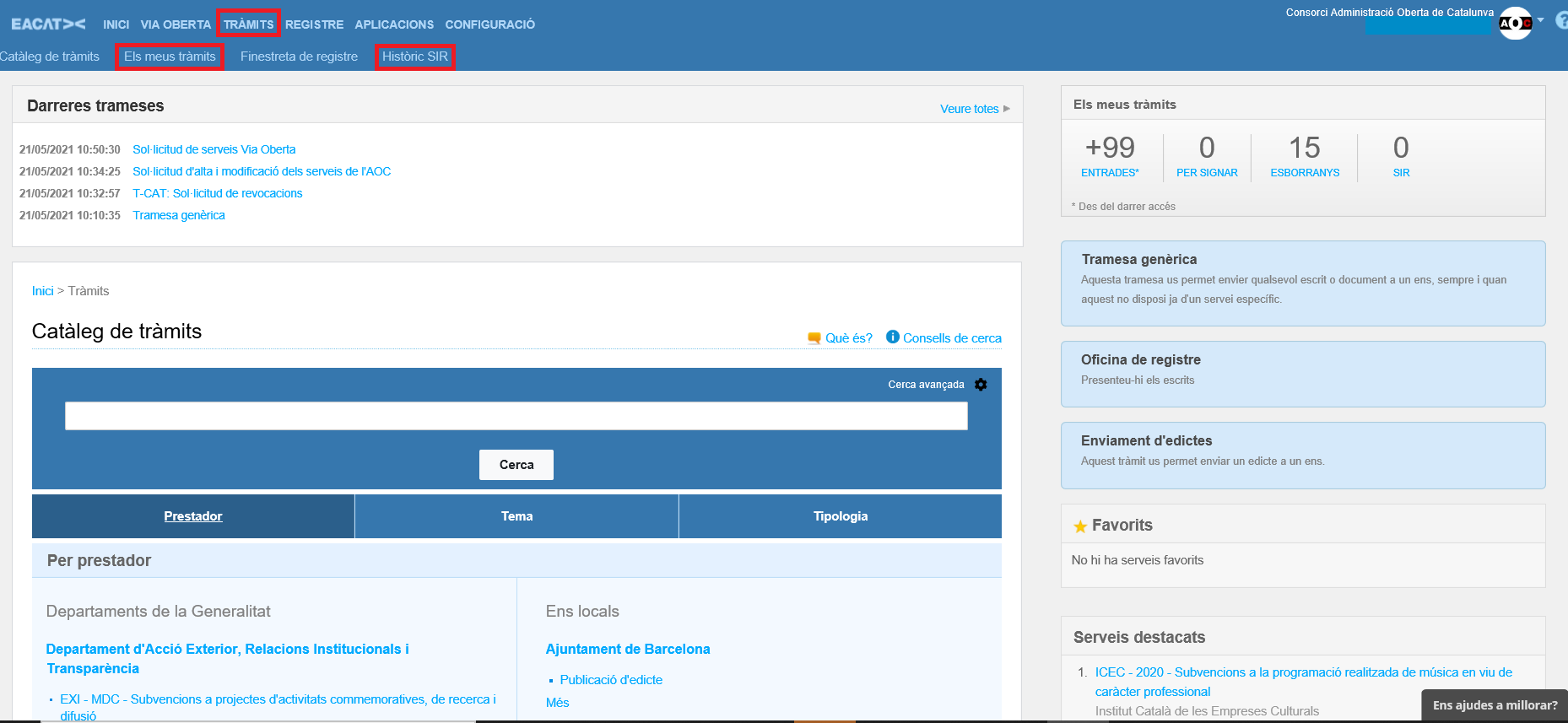 Manual de Gestión de la tramitación – EACAT